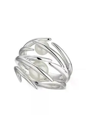 SHAUN LEANE Sterling Pearl Ring - Silver