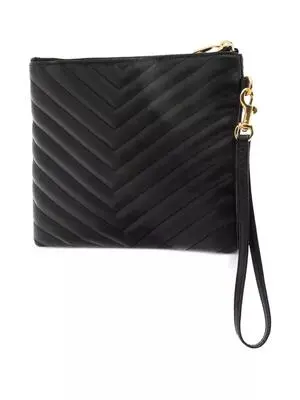 Saint Laurent Cassandre Quilted Leather Clutch