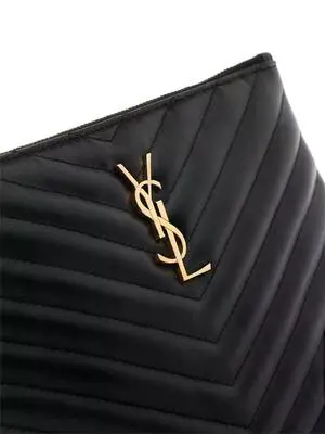 Saint Laurent Cassandre Quilted Leather Clutch