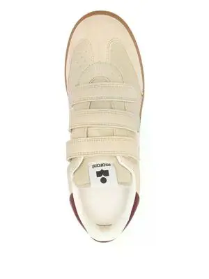 Isabel Marant Étoile Beth Side-logo Touch-strap Sneakers - Neutrals