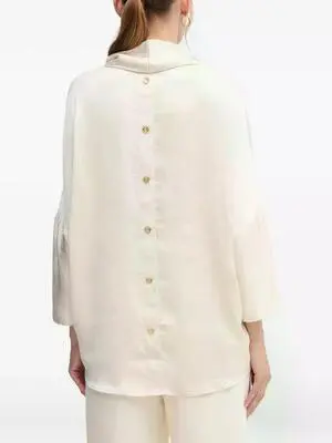 Joseph Ribkoff Cowl-neck Button Blouse