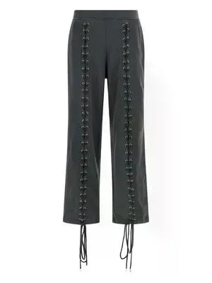 ROTATE BY BIRGER CHRISTENSEN Drawstring Embellished Trousers - Grey