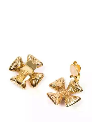 Saint Laurent 1990s Crystal-embellished Clip-on Earrings
