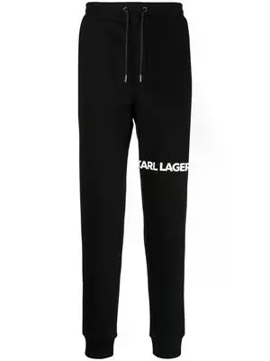 Karl Lagerfeld Logo-print Track Pants - Black