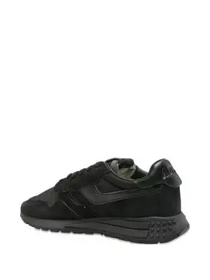 AUTRY Suede Logo-patch Sneakers - Black