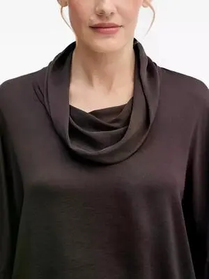 Joseph Ribkoff Cowl Neck Blouse - Brown