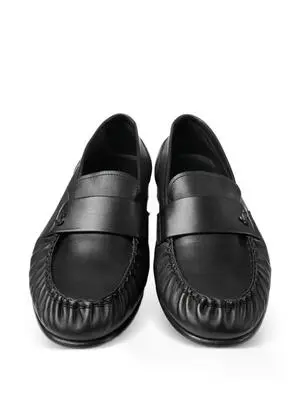 JIMMY CHOO Ellis Logo-plaque Loafers