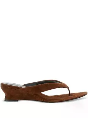 Le Monde Beryl Wedge Thong Sandals - Brown