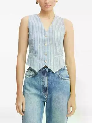 FRACOMINA Striped Buttoned Waistcoat