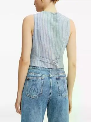 FRACOMINA Striped Buttoned Waistcoat