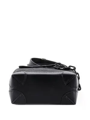 LOUIS VUITTON Steamer Bag Monogram Taurillon Leather Nano - Black
