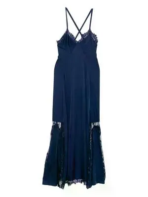 BLAKLACE Floral Lace Detailing Dress - Blue