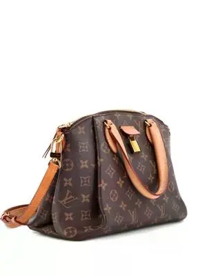 LOUIS VUITTON Rivoli Handbag Monogram Canvas Pm Satchel - Brown