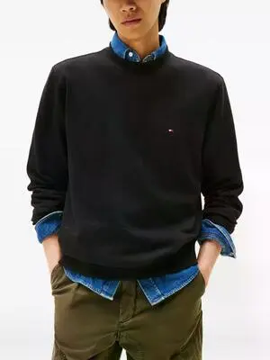 Tommy Hilfiger Logo-detail Sweatshirt - Black