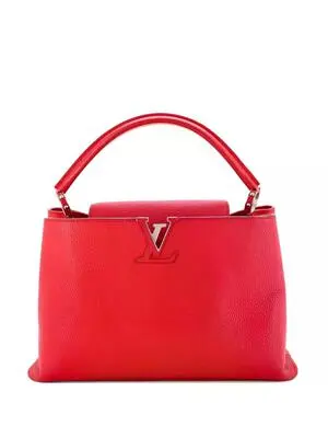LOUIS VUITTON Capucines Mm Satchel - Red
