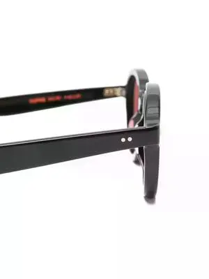 Garrett Leight Bibok Flipper Round-frame Sunglasses