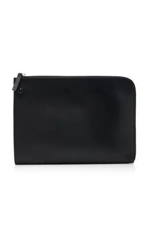 THE ROW Portfolio Medium Wristlet - Black