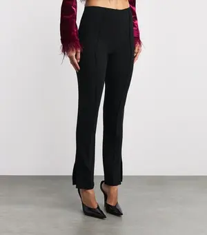 Cinq À Sept Crepe Brianne Tailored Trousers - Black