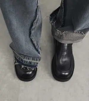 MAISON MARGIELA Leather City Biker Loafers