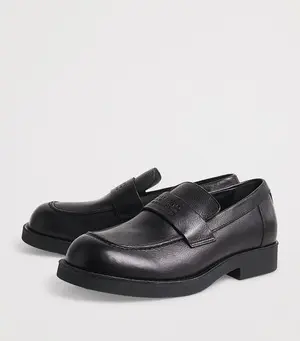 MAISON MARGIELA Leather City Biker Loafers