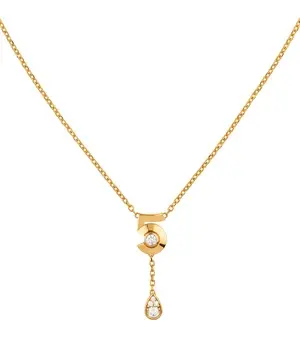 Chanel Gold And Diamond Extrait De N°5 Necklace - Yellow