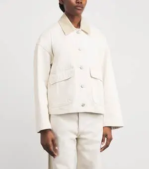 Rag & Bone Cotton Twill Natalia Shacket - Ivory