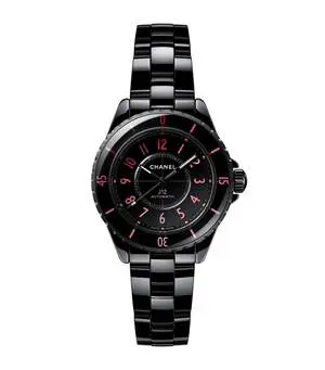 Chanel Ceramic And Steel J12 Calibre 12.2 Watch - Black