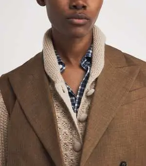 Guest In Residence Wool-cashmere Marlowe Cardigan - Brown