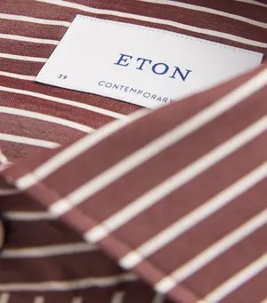 Eton Cotton-silk Stripe Shirt