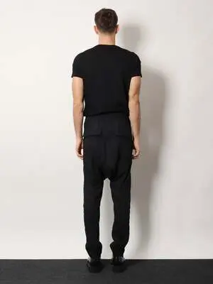 Rick Owens Drawstring Virgin Wool Trousers