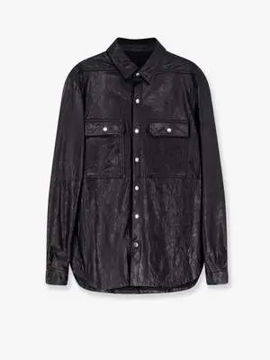 Rick Owens Leather Outershirt Jacket