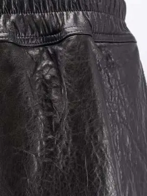 Rick Owens Leather Shorts