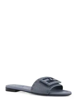 Fendi Baguette Leather Slide
