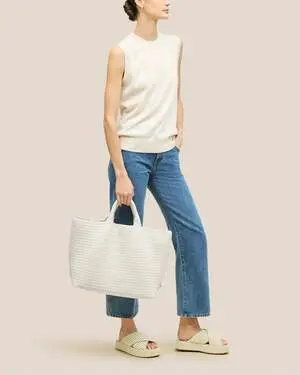 NAGHEDI St Barths Large Tote - White