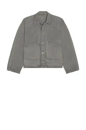 LE17SEPTEMBRE Garment Dyed Denim Hunting Jacket
