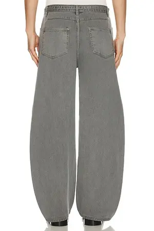 LE17SEPTEMBRE Garment Dyed Curved Jeans