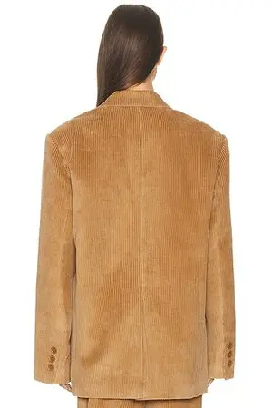 HELSA The Very Oversized Corduroy Blazer - Caramel
