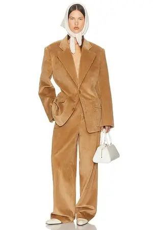 HELSA The Very Oversized Corduroy Blazer - Caramel