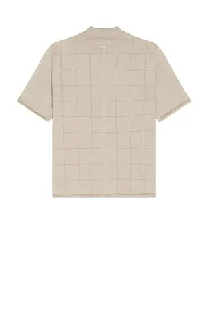 Rag & Bone Window Pane Dalton Knitted Shirt - Tan
