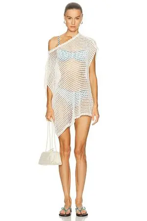 Staud Oriya Loose Knit Mini Dress
