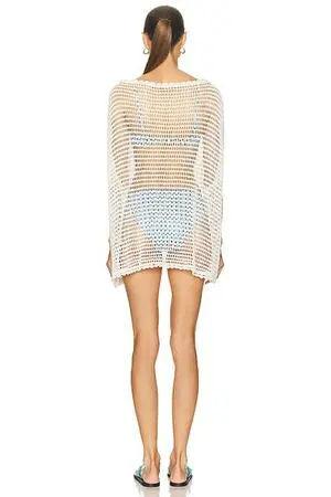 Staud Oriya Loose Knit Mini Dress