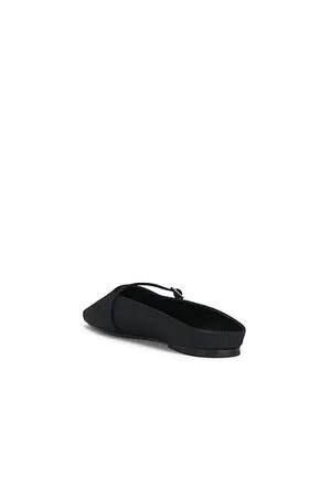 ST. AGNI Plie Flat With Buckle Strap Detail - Black