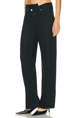 AGOLDE Arc Criss Cross Jeans In Black Wash - Phase
