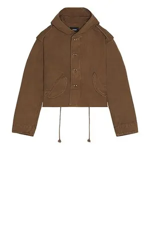 We11Done Cropped Hooded Twill Jacket