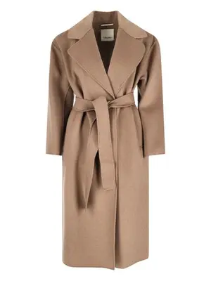 Max Mara Arona Virgin Wool Coat - Brown