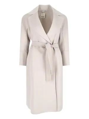 Max Mara Arona Virgin Wool Coat - Gray