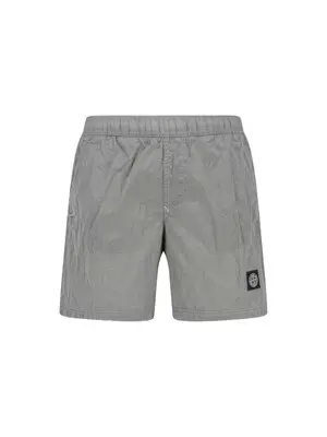Maison Kitsuné Beach Shorts Gray