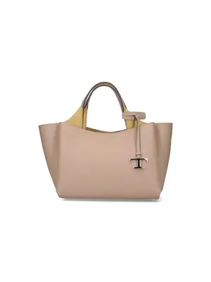 TOD'S T-timeless Mini Tote Bag - Beige