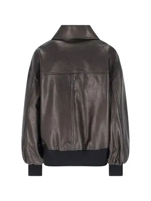 Khaite Shelman Leather Jacket
