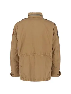 Polo Ralph Lauren Cotton Military Jacket With Patches - Brown